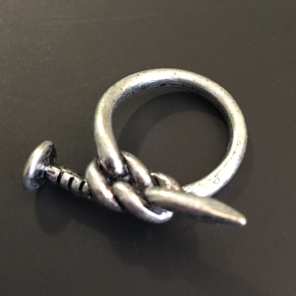 Jewelry | Vintage Silver Metal Screw Ring Size 75 | Poshmark